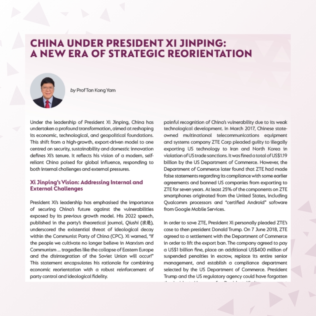 China Under President Xi Jinping: A New Era of Strategic Reorientation ...