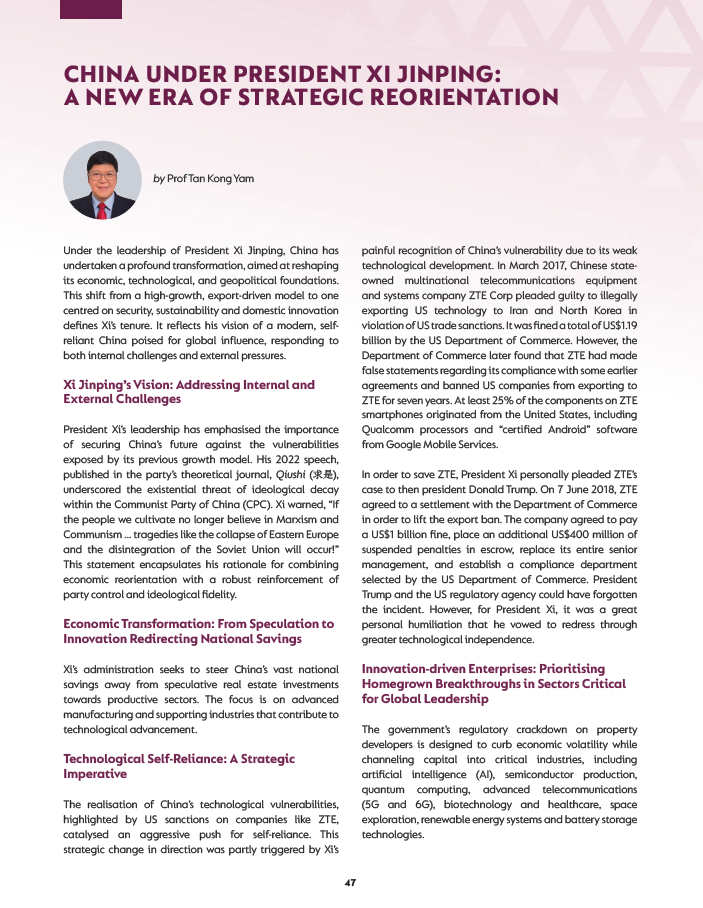 China Under President Xi Jinping: A New Era of Strategic Reorientation ...